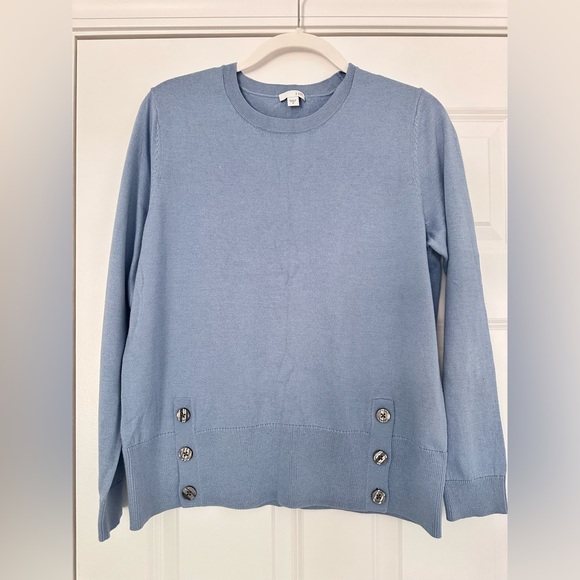 J. Jill | Sweaters | J Jill Blue Scope Necksweater | Poshmark